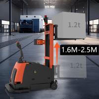 China Electric Forklift Station Driving Hydraulic Lift Truck High Stacking Truck 1t2t Stacking Truck for sale