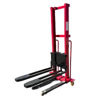 China Small Electric Lift Truck Forklift Manual Lifting Charging Push up Forklift Handling Stacking Height for sale