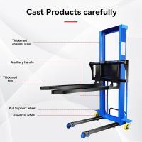 China Customizable Portable Electric Forklift 0.5t1t Electric Lift Truck Remote Control Loading Unloading Stacker Truck Small Forklift for sale