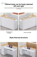 China Bar Counter Cashier, Small Beauty Salon Cashier, Clothing Store Counter, Front Desk, Reception Desk for sale