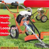 China Hand Push Lawn Mower, Brush Cutter, Multifunctional Gasoline Small Soil Loosening and Trenching Machine, Hoe for sale