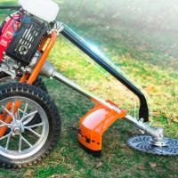 China Hand Push Lawn Mower, Brush Cutter, Multifunctional Gasoline Small Soil Loosening and Trenching Machine, Hoe for sale