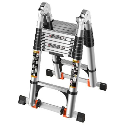 China Aluminum Alloy Multi-functional Telescopic Ladder, Folding Engineering Lift, Portable Stair Climbing Straight Ladder for sale