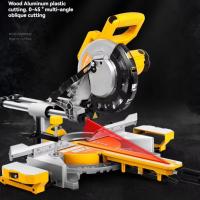China 8-inch Automatic Motorized Telescopic Straight Single Bevel Saw with Aluminum Boundary and Machine for sale