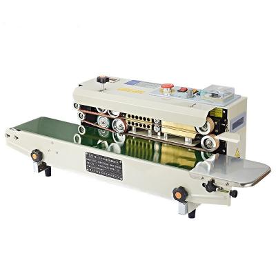 China FR-900 Continuous Band Sealer - Digital Temperature Control, 0-12m/min Speed for Plastic & Foil Bags, Commercial Use for sale