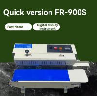 China FR-900 Continuous Band Sealer - Digital Temperature Control, 0-12m/min Speed for Plastic & Foil Bags, Commercial Use for sale