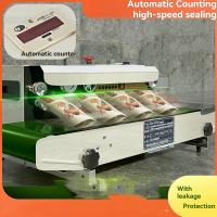 China FR-900 Continuous Band Sealer - Digital Temperature Control, 0-12m/min Speed for Plastic & Foil Bags, Commercial Use for sale