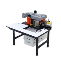 China 1200W Portable Edge Banding Machine - 220V, 0.3-3mm Thickness, Double-Sided for Home Furniture & Woodworking for sale
