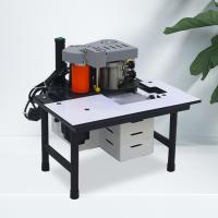 China 1200W Portable Edge Banding Machine - 220V, 0.3-3mm Thickness, Double-Sided for Home Furniture & Woodworking for sale