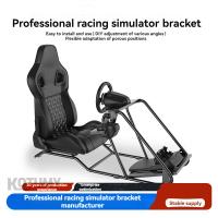 China Upgraded Racing Simulator Cockpit with Seat - Steel Frame, Fits Steering Wheel & Gear Shifter, for Gaming Consoles for sale