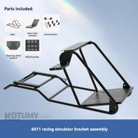 China Upgraded Racing Simulator Cockpit with Seat - Steel Frame, Fits Steering Wheel & Gear Shifter, for Gaming Consoles for sale