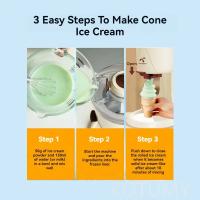 China 1000ml Large Capacity, Fully Automatic Mini Ice Cream Maker for Home, Makes Cone, Snow Cup, Frozen Yogurt for sale