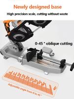 China 1100W Portable Handheld Band Saw, 45° Precision Cutting Machine for Metal Wood Steel, Dust-Free,with Dual Switch Design for sale