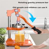 China Cast Iron Citrus Juicer , Extra-Large Commercial Grade Manual Hand Press , Heavy Duty Countertop Squeezer for Fresh Orange Juice for sale