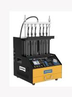 China Automotive Fuel Injector Cleaning Machine, 6-Cylinder Design, Ultrasonic Cleaning & Flow Testing, Ideal for Auto Repair Shops for sale
