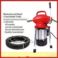China 80-2800 Electric Pipe Dredger, 220V, for 4-10cm Pipes, Rolling Chrome Bearings & Foam Metallurgy Lock Core, 14.5m Cleaning Reach for sale