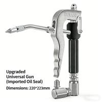 China Universal Alloy Grease Gun Nozzle, Dual Universal Joints Flexible Rotation, High Pressure Grease Coupler for Grease Guns for sale