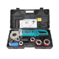 China Handheld Electric Pipe Threader, Full Aluminum Body & External Brush Cover, for Galvanized Pipe Threading for sale