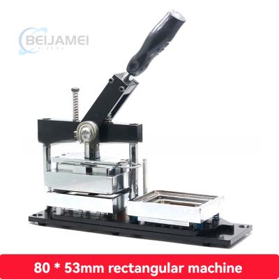 China Rectangular Refrigerator Badge Sticking Machine with Gear Core Components (80x53 & 90x65mm) for sale