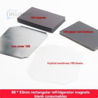 China Rectangular Refrigerator Badge Sticking Machine with Gear Core Components (80x53 & 90x65mm) for sale