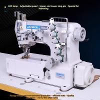 China 3 Needles 5 Thread Interlock Sewing Machine Automatic Left Cutter Tape Binding Interlock Sewing Machine for sale