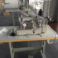 China Triple Needle 5 Thread Interlock Flat-Bed Home Use New Automatic Left Cutter Tape Binding Sewing Machine for sale