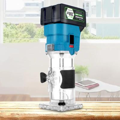 China Cordless Wood Router Trimmer, One-Hand Operation & One-Key Start, Wood Slotting Carving Tool for Lightweight Brick & PVC Board for sale