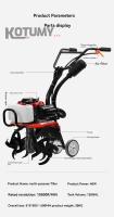 China Multifunctional Rotary Tiller Gasoline Micro Small Scarifier Rotary Tillage Ridging Weeding Ploughing Machine for sale