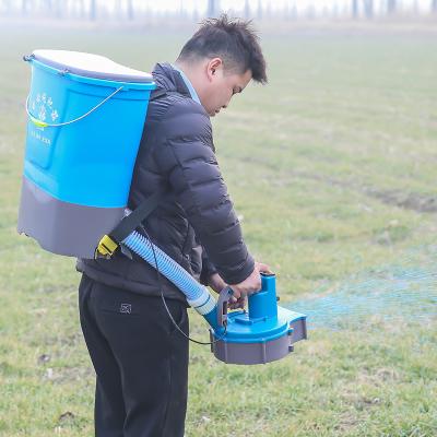 China Electric Fertilizer Applicator Agricultural Backpack Type Multi-function Garden Tools Spreader for sale