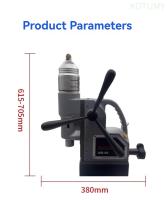 China Pneumatic explosion-proof magnetic drill/explosion-proof industrial grade magnetic seat drill/permanent magnet base hollow drill for sale