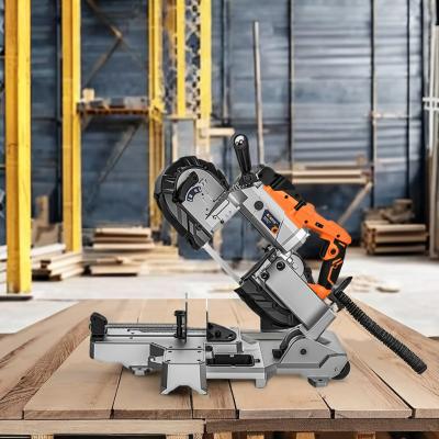 China Handheld Cordless Band Saw Machine with Removable Alloy Steel Base for Metal and Wood Cutting Core Component Motor for sale