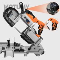 China Handheld Cordless Band Saw Machine with Removable Alloy Steel Base for Metal and Wood Cutting Core Component Motor for sale
