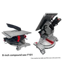 China 8/10 Inch Multifunctional Miter Electric Table Saw Aluminum Machine 220V/1200W 45 Degree Cutting Sawing Circular Saw for sale