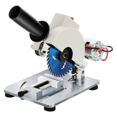 China DIY Drill Table Cutting Machine Electric Saw Multifunctional Micro Cutting Machine Aluminum Alloy Table Saw for sale