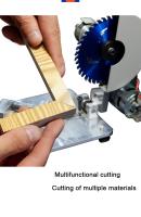 China DIY Drill Table Cutting Machine Electric Saw Multifunctional Micro Cutting Machine Aluminum Alloy Table Saw for sale