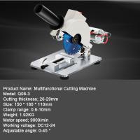China DIY Drill Table Cutting Machine Electric Saw Multifunctional Micro Cutting Machine Aluminum Alloy Table Saw for sale