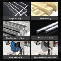 China DIY Drill Table Cutting Machine Electric Saw Multifunctional Micro Cutting Machine Aluminum Alloy Table Saw for sale