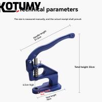 China Do-It-Yourself Manual Snap Eyelet Press Craft Tool Grommet Eyelet Machine Punch Hand-Press Sewing Metal Polishing Machine for sale