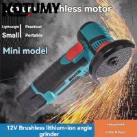 China Rechargeable Micro Angle Grinder Brush Motor Polishing Grinder Metal Polishing Cordless Electric Tool for sale