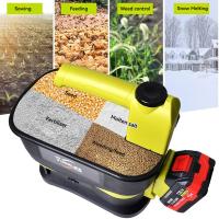 China Rechargeable Agricultural Fertilizer Spreader Fertilizer Applicator Portable Multifunctional  Seeder for Grass Seed Vegetable for sale