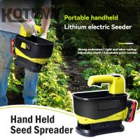 China Electric Handheld Agricultural Fertilizer Spreader With 20V Battery, Rechargeable Seeder for Grass Seed Vegetable for sale