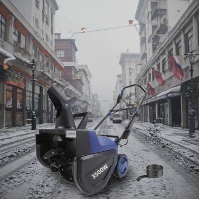 China Hand-Pushed Electric Snow Sweeper Household Snow Removal Machine with Road Snow Shoveling Clearing Equipment for sale