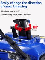 China Hand-Pushed Electric Snow Sweeper Household Snow Removal Machine with Road Snow Shoveling Clearing Equipment for sale