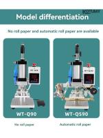 China WT-QS90 Upgraded Small Pneumatic Hot Stamping Machine, Notebook Hot Stamping PU Leather Special Paper PVC Plastic Parts for sale