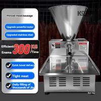 China 300kg/h Enema Machine, Commercial Meat Grinder, Sausage Sausage Enema, Stainless Steel Electric All-in-one Machine for sale