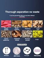 China Electric Potato Grinding Machine Cassava Mini Grinding Sweet Potato Residue Slurry Separation And Beating Machine for sale