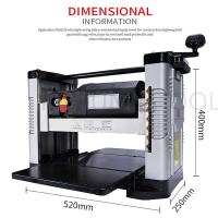 China 2000W 220V High Power Professional Electric Planer  Multi-function Small Household Woodworking Flat Press Planing Machine for sale