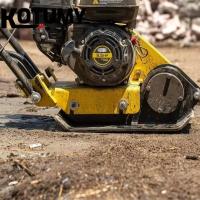 China Gasoline diesel Vibrating Flat Plate Compactor for Asphalt Pavement Foundation Compaction Machine for sale