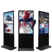 China High Definition Vertical Advertising Machine Floor Standing Elevator Ultra-thin Network Intelligent Touch Multimedia for sale