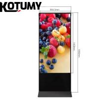 China 32 43 85 Inch Full Black Android 11.0 PC All-In-One IR Touch Screen Kiosk OEM Digital Poster Shopping Malls Subway Stations for sale